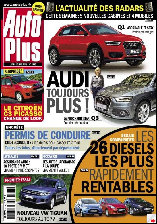 Les numéros 1188 & 1189 d'Autoplus en ligne et gratuitement