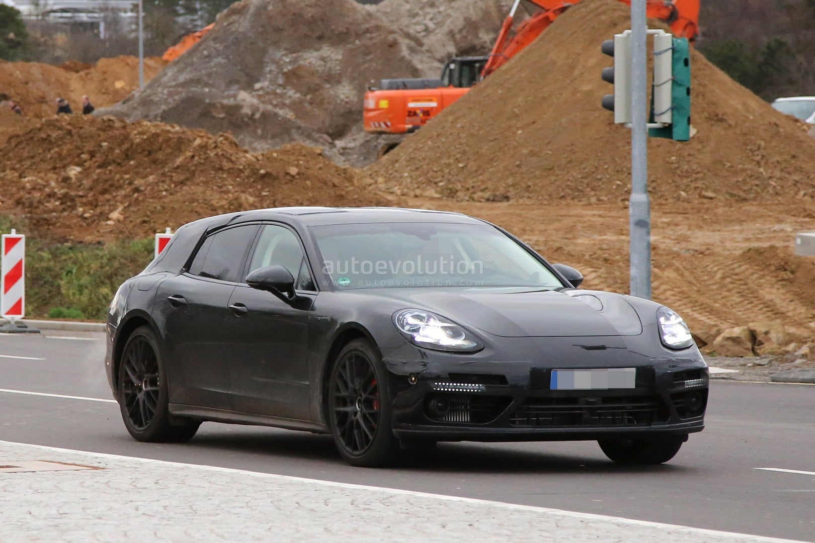 La Porsche Panamera break en approche
